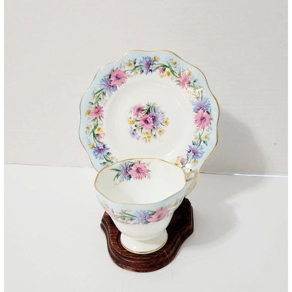 Foley | Dining | Vintagefoleybone China Cornflower Tea Cup Saucer ...